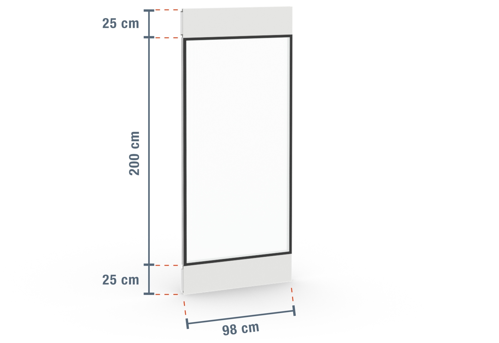Studio Window Panel PREFAB Předsíň Kancelář Hlavní kancelář, 980 mm x 2 ...